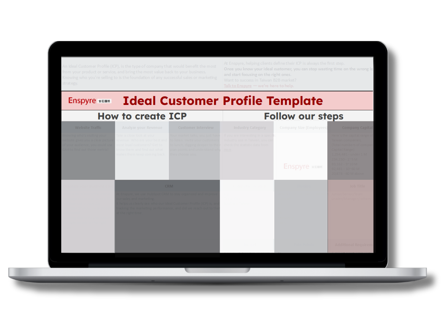 Enspyre Resource: Ideal Customer Profile (ICP) Template - Enspyre